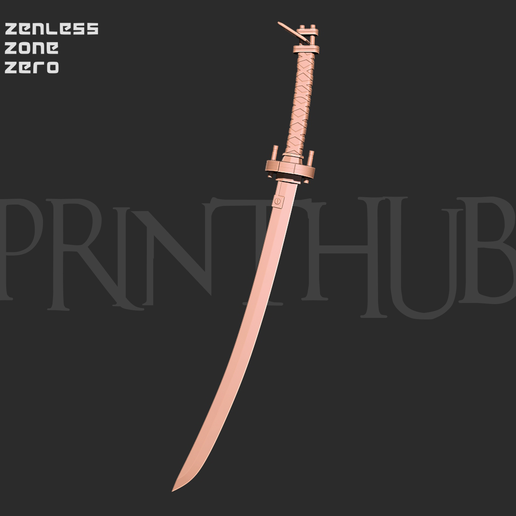 🗡️ Hoshimi Miyabi Sword from Zenless Zone Zero Cosplay・Archivo STL para ...