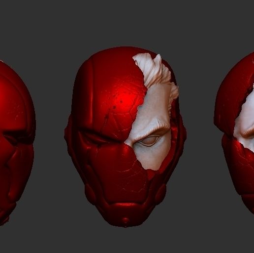 👾 red hood battle damaged head and guns for acction figures scale 1:12 ...