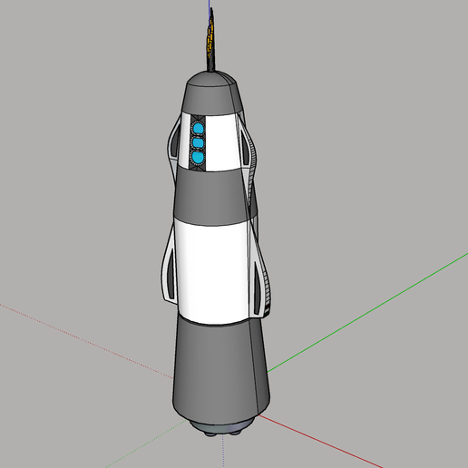 STL file Rocket Ship 🚀 ・Model to download and 3D print・Cults