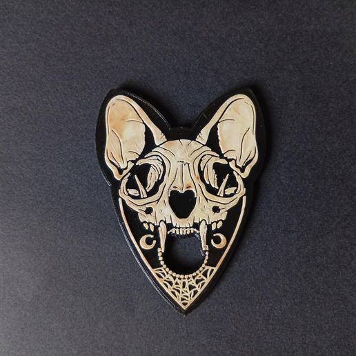 🎃 Ouija set Pt1 / ouija planchette・ STL File for 3D printing・Cults
