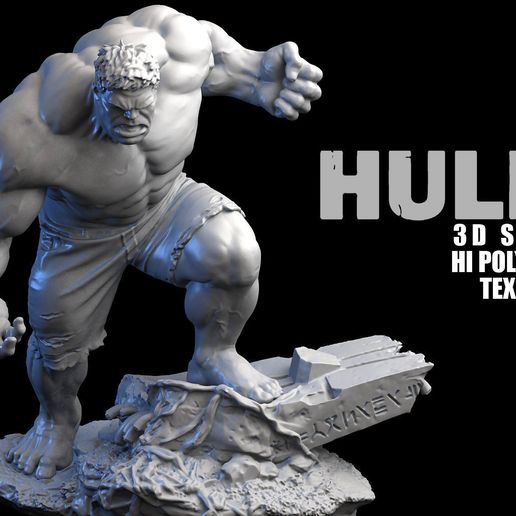 🩻 hulk・Free STL File for ・Cults