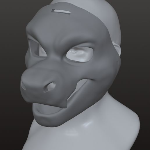 🐉 DRAGON TPU HEAD BASE 3D STL FILE TO PRINT SEMIREALISTIC FURSUIT MASK ...