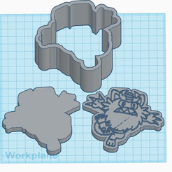 3D file Pokemon: Gigantamax Meowth 3 Piece Bath Bomb Mold・3D printing template to download・Cults