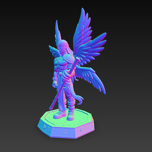 🐉 Angemon digimon・ STL File for 3D printing・Cults