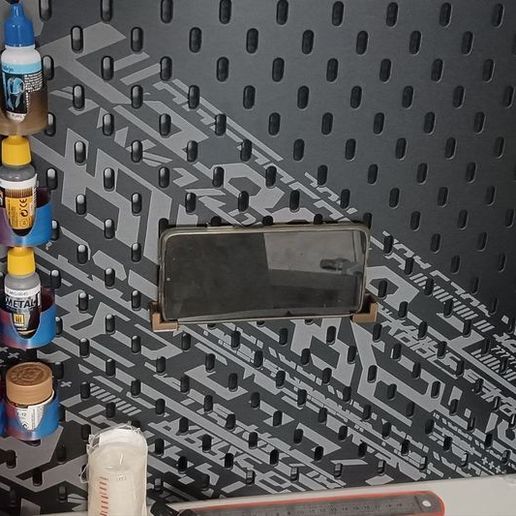 Archivo 3D gratis Soporte para teléfono Ikea Skadis/Uppspel 📱 ・Diseño ...