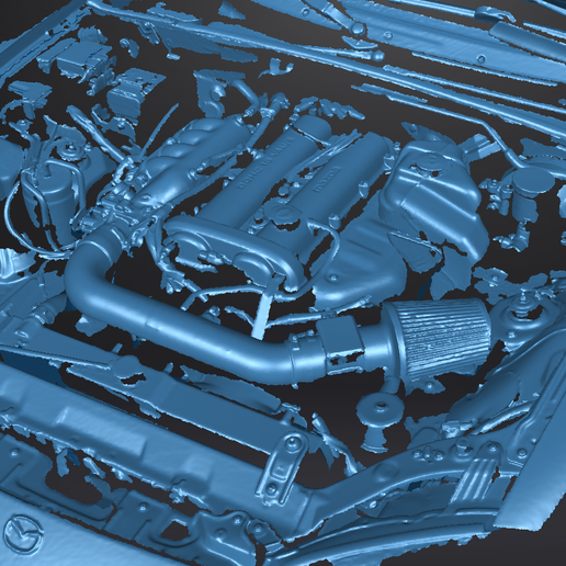 🚗 MAZDA MIATA MX-5 NB MK2 - ENGINE COMPARTMENT AND HOOD - 3D SCAN・ STL ...
