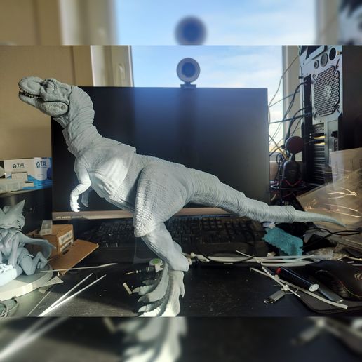 3D printing jr t rex • made with Anycubic photon m5・Cults