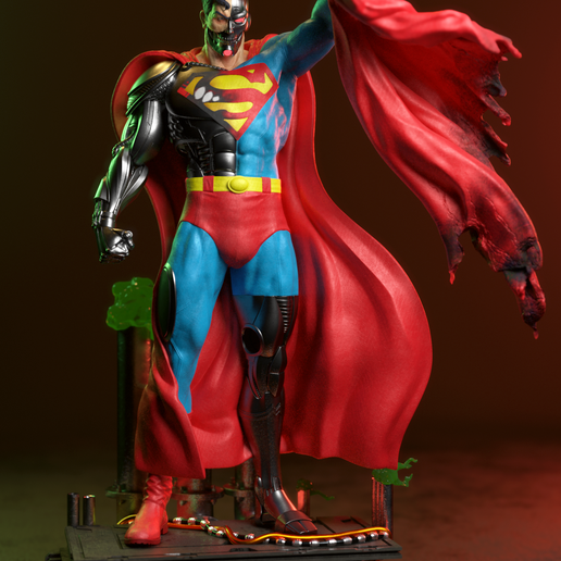 🦸‍♂️ Cyborg Superman・ 3D File for 3D printing・Cults
