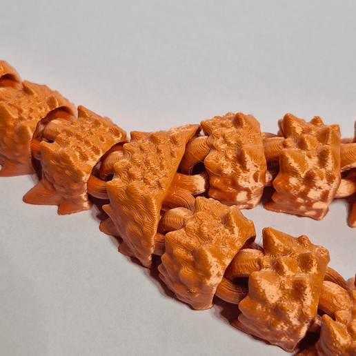 🐉 Articulated Soft Twin Spike Dragon・ STL File for 3D printing・Cults