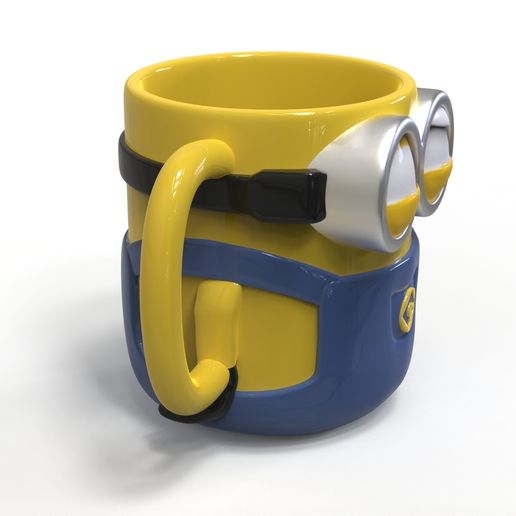 ☕ Minions Sculpted Mug・ STL File for 3D printing・Cults