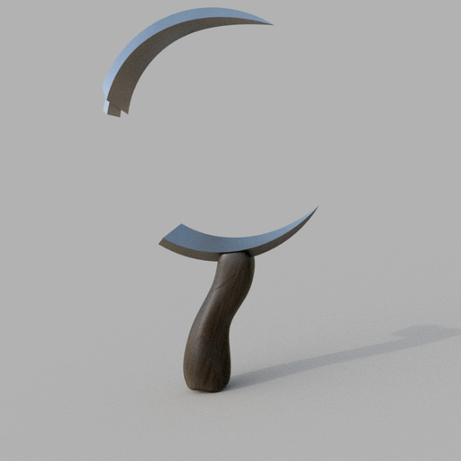 🌙 Fantasy - Moon sickle・Free OBJ File for 3D printing・Cults