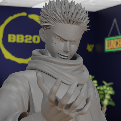 🎲 RYOMEN SUKUNA 3D STL JUJUTSU KAISEN・ STL File for 3D printing・Cults