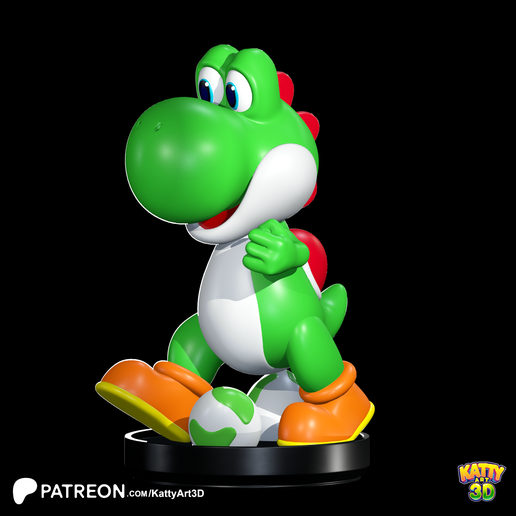 🎨 Yoshi Fan Art - Printable STL Collectible /Yoshi Fan Art - Printable ...