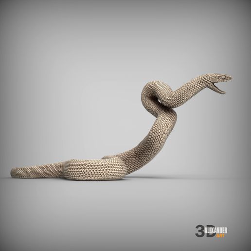 🐍 Eastern brown snake 3D print model・ STL File for 3D printing・Cults