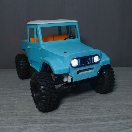🚗 Adventure rc car 1:10 body and chassis・ DXF File for 3D printing・Cults
