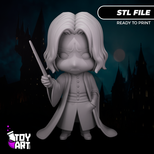 🪄 Severus Snape Chibi - Dark Wizard STL Figure・ STL File for 3D ...