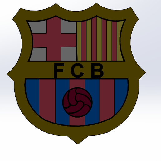 🛡️ fc barcelona led shield・ STL File for 3D printing・Cults