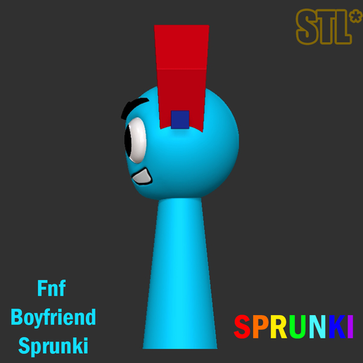 STL file Sprunki Incredibox Fnf boyfriend sprunki STL 3D Character ...