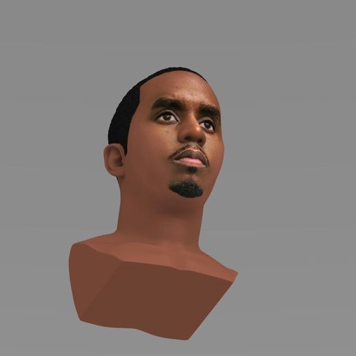 👤 P Diddy bust for full color 3D printing・ 3D File for 3D printing・Cults