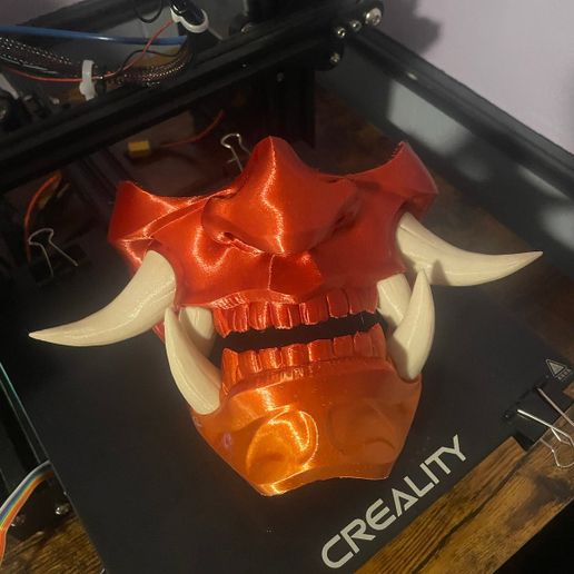 3D file Oni Mask STL File for 3D Printing – Detailed and Customizabl 📁 ...