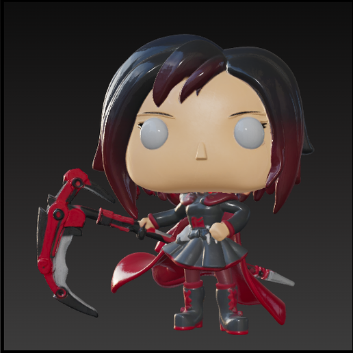 💎 Ruby Rose funko pop・Free STL File for 3D printing・Cults