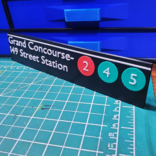 🆕 MTA Subway Sign - 149 Street Grand Concourse New York・ STL File for ...