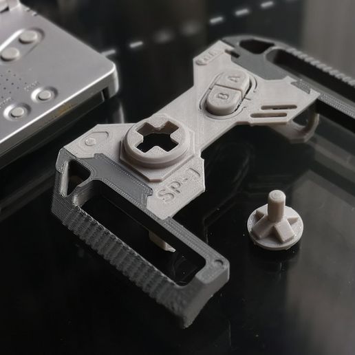🕹️ Kit de joystick futurista SP-Grip para Gameboy Advance・Archivo STL ...