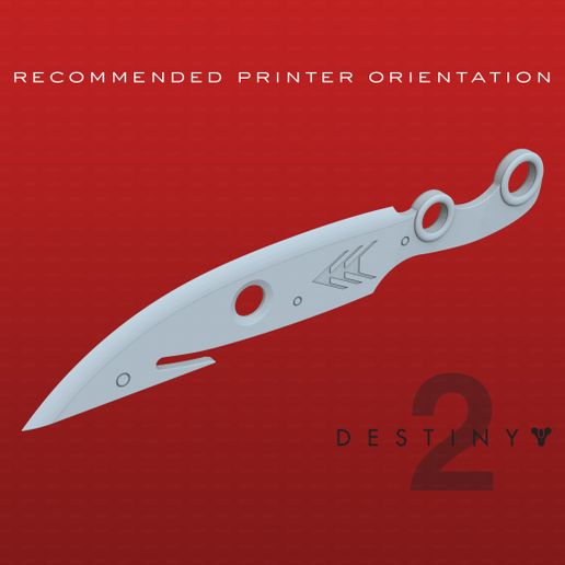 🏹 Destiny 2 Hunter Knife・ 3D File for 3D printing and CNC machining ...