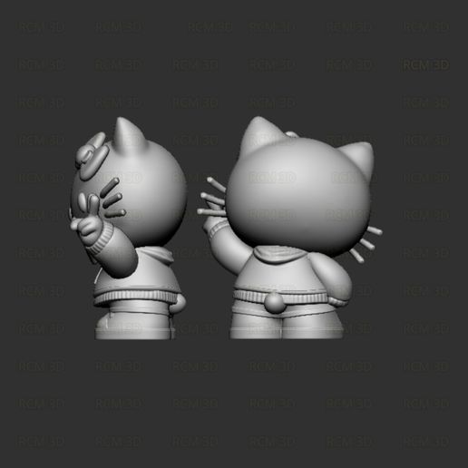 STL file Hello Kitty statue 👋 ・3D printable design to download・Cults