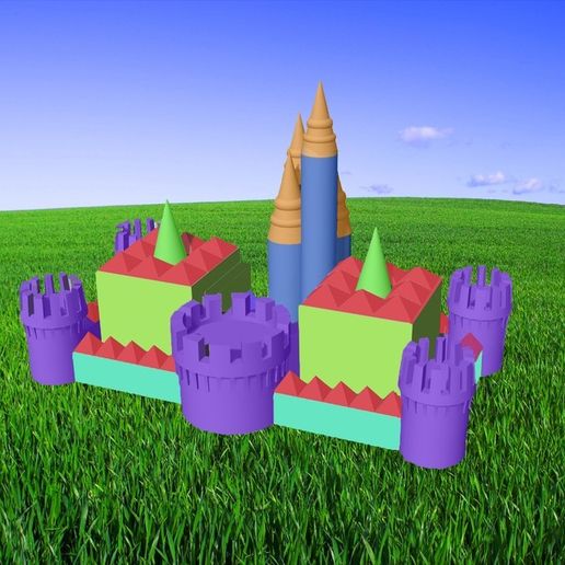 🏖️ Easy as 1 2 3 Sand Castle/Mold・Free STL File for ・Cults