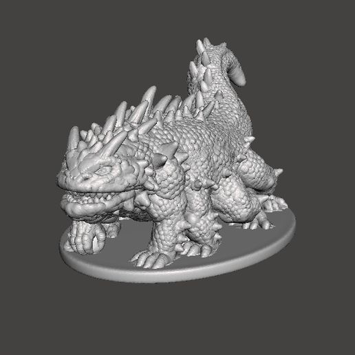 👹 BASILISK MONSTER MINIATURE MODEL FOR FANTASY GAMES DND RPG・ STL File ...