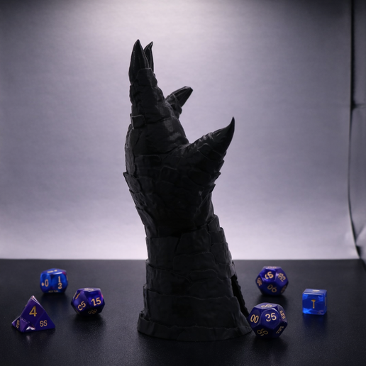 Godzilla Hand Dice Tower・ STL File for 3D printing・Cults