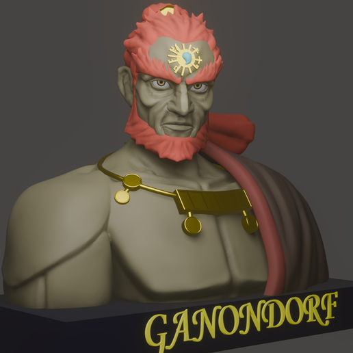 STL file Ganondorf head 🔗 ・3D print model to download・Cults
