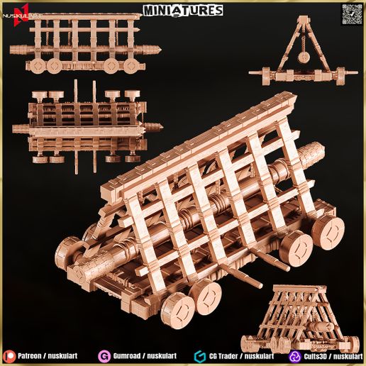 🎲 Siege Medieval Miniature Collection - Tabletop Game / Decor - 3D ...