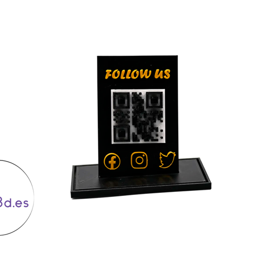 💯 STAND 100% CUSTOMIZABLE WITH QR TEXT SOCIAL MEDIA AND ICONS・Free STL ...