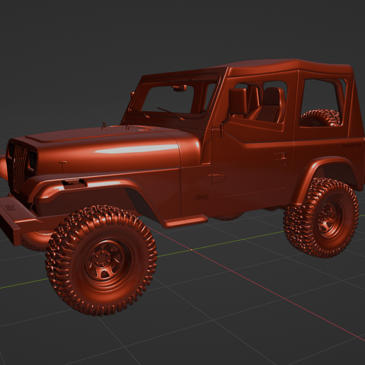 💭 JEEP YJ 7・ STL File for 3D printing・Cults