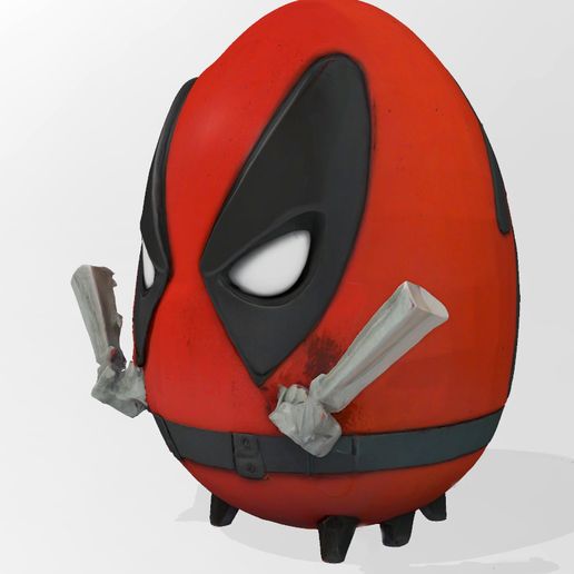 🥚 Deadpool Easter Egg・Free STL File for 3D printing・Cults