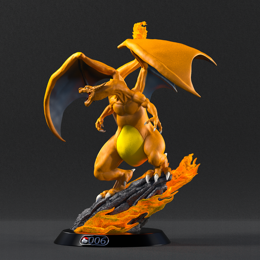 🐉 Charizard・ OBJ File for 3D printing・Cults