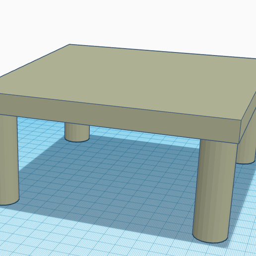 🤏 Mini Table・ STL File for 3D printing・Cults