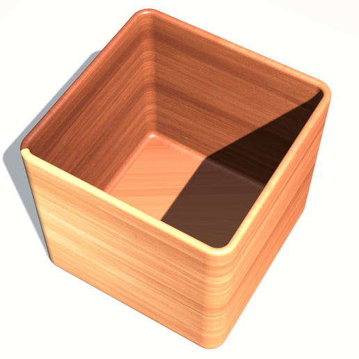 🪵 Minimal Wooden Storage Box //V00-V3D-001・ STL File for 3D printing ...