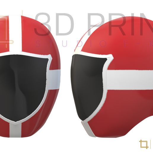 🪖 Power Rangers Helmet Red Lightspeed Rescue・ STL File for 3D printing ...
