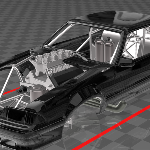 🚗 Drag car dual nitrous bottles and holder・ STL File for 3D printing・Cults