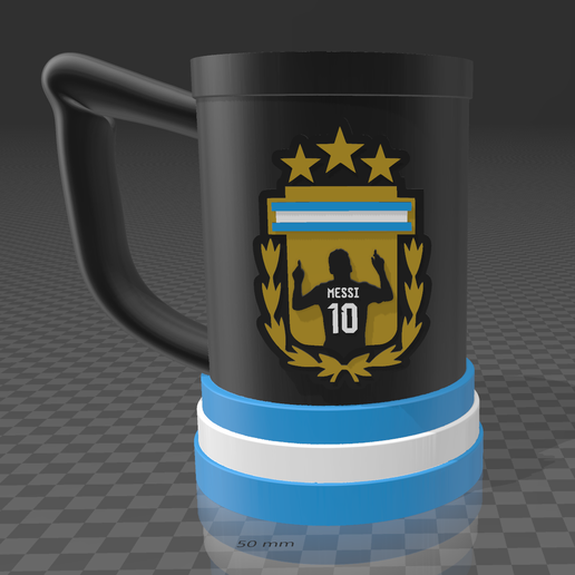 🛡️ AFA MESSI SHIELD・ STL File for 3D printing・Cults