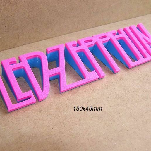 🪨 Led Zeppelin, Rock Music Group, Poster, Sign, Signboard, Logo, with ...