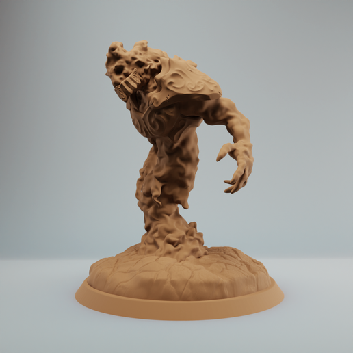 3D file Fire Elemental in armor - pre supported 🔥 ・3D printer model to ...