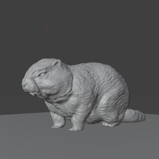 📁 marmot sitting stl file 3d print・ STL File for 3D printing・Cults