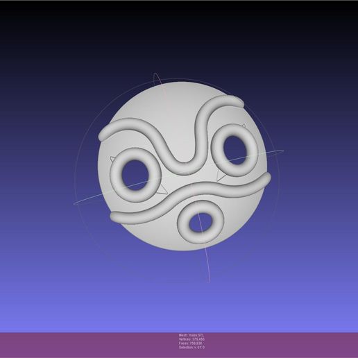 STL file Mononoke Mask 👾 (STEP)・Template to download and 3D print・Cults