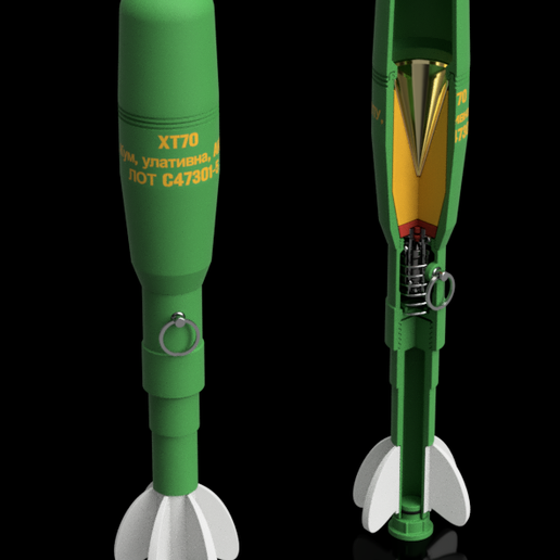 🛠️ M60 Yugo HEAT Rifle Grenade (Full & Cutaway Versions) – Highly ...
