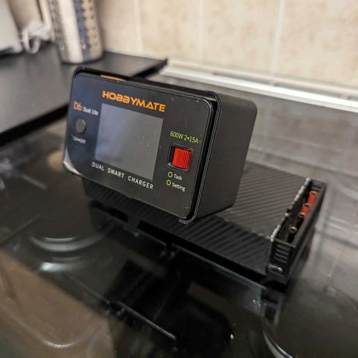 💻 Hobbymate D6 Dual Smart Lipo RC Adjustable Charger holder・ STL File ...