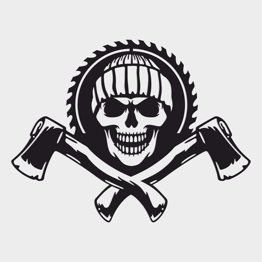 3D file Axe Monogram 4 - 2D/3D Wall Art STL+EPS+DXF+AI+SVG+PDF+CDR+PNG ...